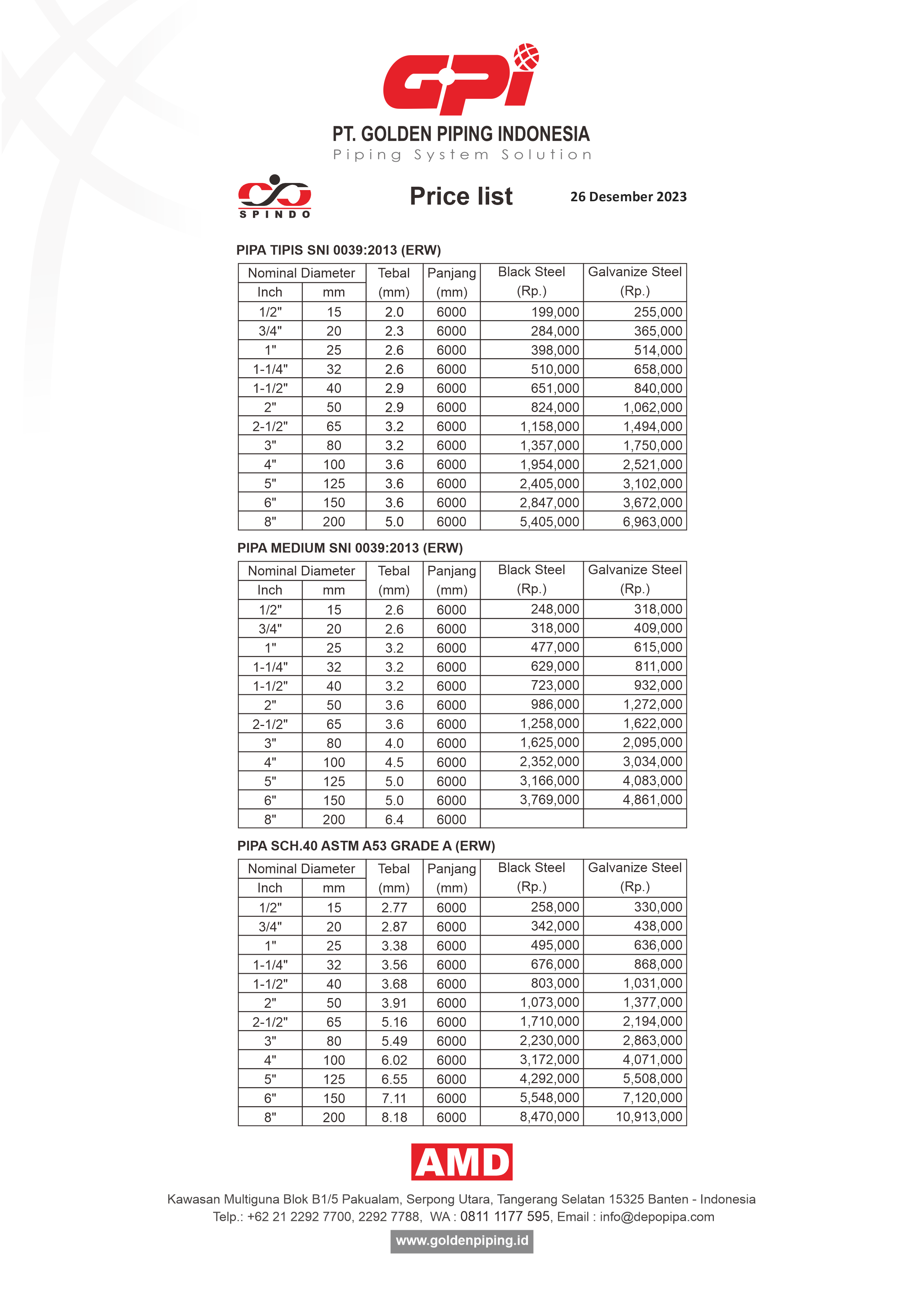 PT. Golden Piping Indonesia
